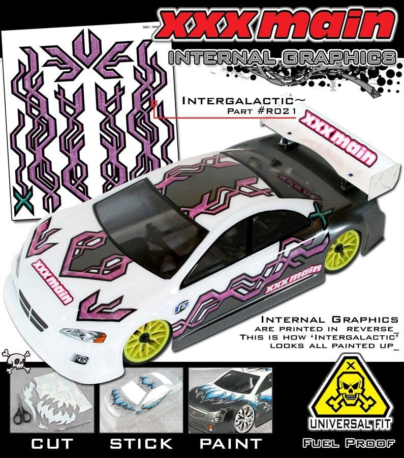 XXXR021 Graphite Checkers Internal Graphics Sticker Sheet | eBay