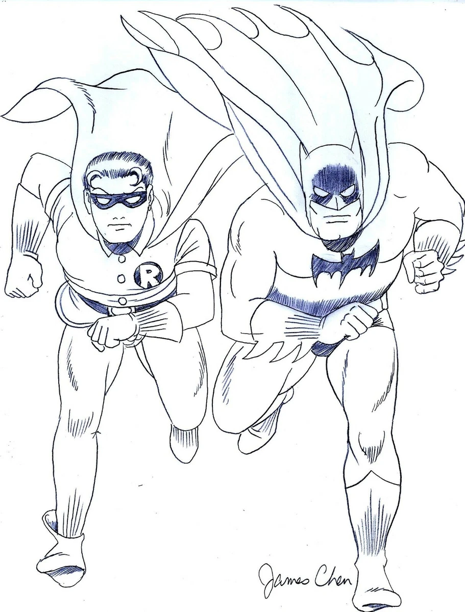 Robin Superhero Drawings
