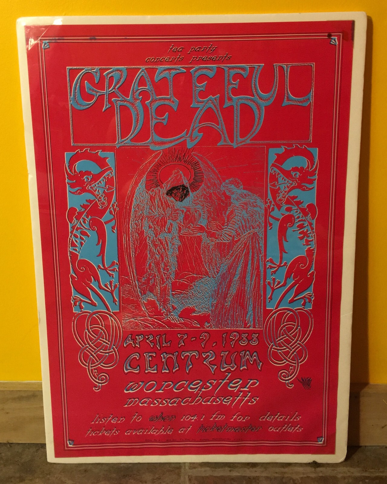 RARE Grateful Dead 1988 Worcester Centrum Poster – Winged Reaper ...