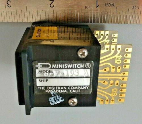 DIGITRAN MINISWITCH 8-F-193A MIL-SPEC THUMBWHEEL SWITCH 8F-193A 8F193A ...