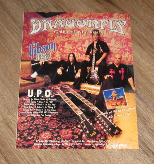 U.P.O. Dragonfly Clothing AD original ONE magazine page PHOTO ...