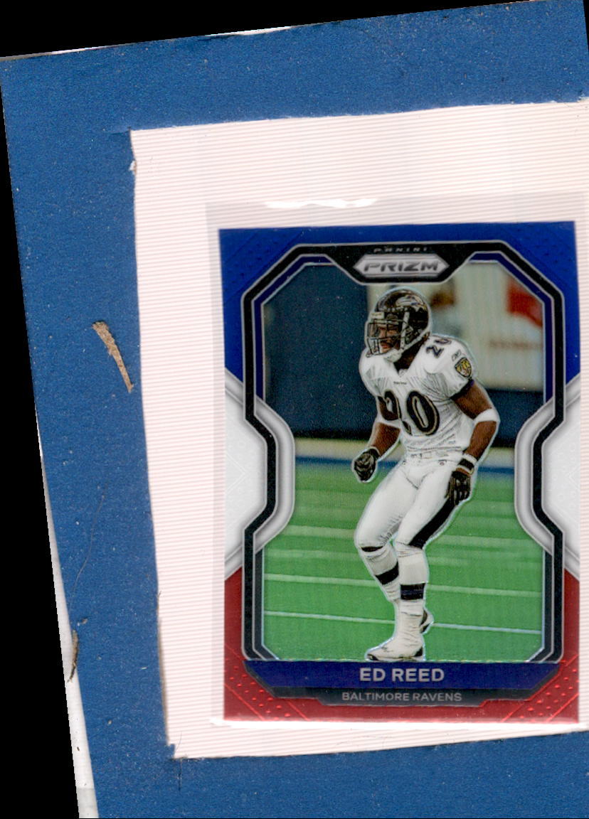 2020 Panini Prizm Prizms Red White and Blue #46 Ed Reed MINT Ravens ID ...