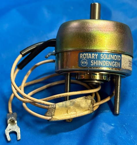 SHINDENGEN ROTARY SOLENOID 3E35137R.0204 2 WIRE LEADS 2 SCREWS RIGHT ...
