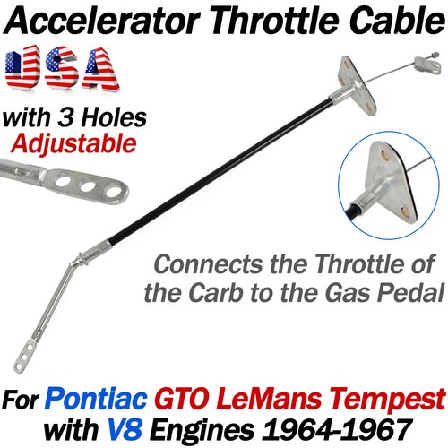 Accelerator Throttle Cable For 1964-1967 Pontiac Lemans, Tempest, GTO ...