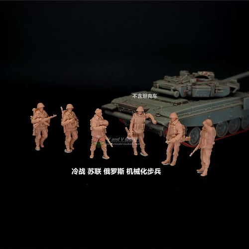 3D Printed 1/72 Cold War Soviet Mechanized Infantry 6-Person Group ...