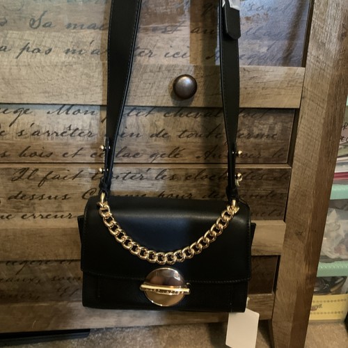 MARC JACOBS THE TUCK LOCK CROSSBODY SHOULDER BAG LEATHER BLACK 2WAY ...