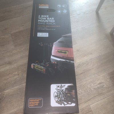 Halfords Advanced 2 Bike Tow Bar Mounted Bike Rack Electric Bike ...