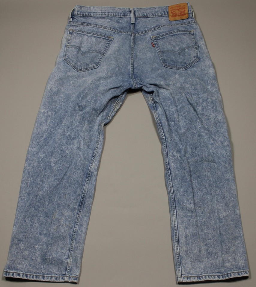 Levi’s 569 Loose Straight Jeans Men’s 36x30 Blue Distressed Fade Y2K | eBay