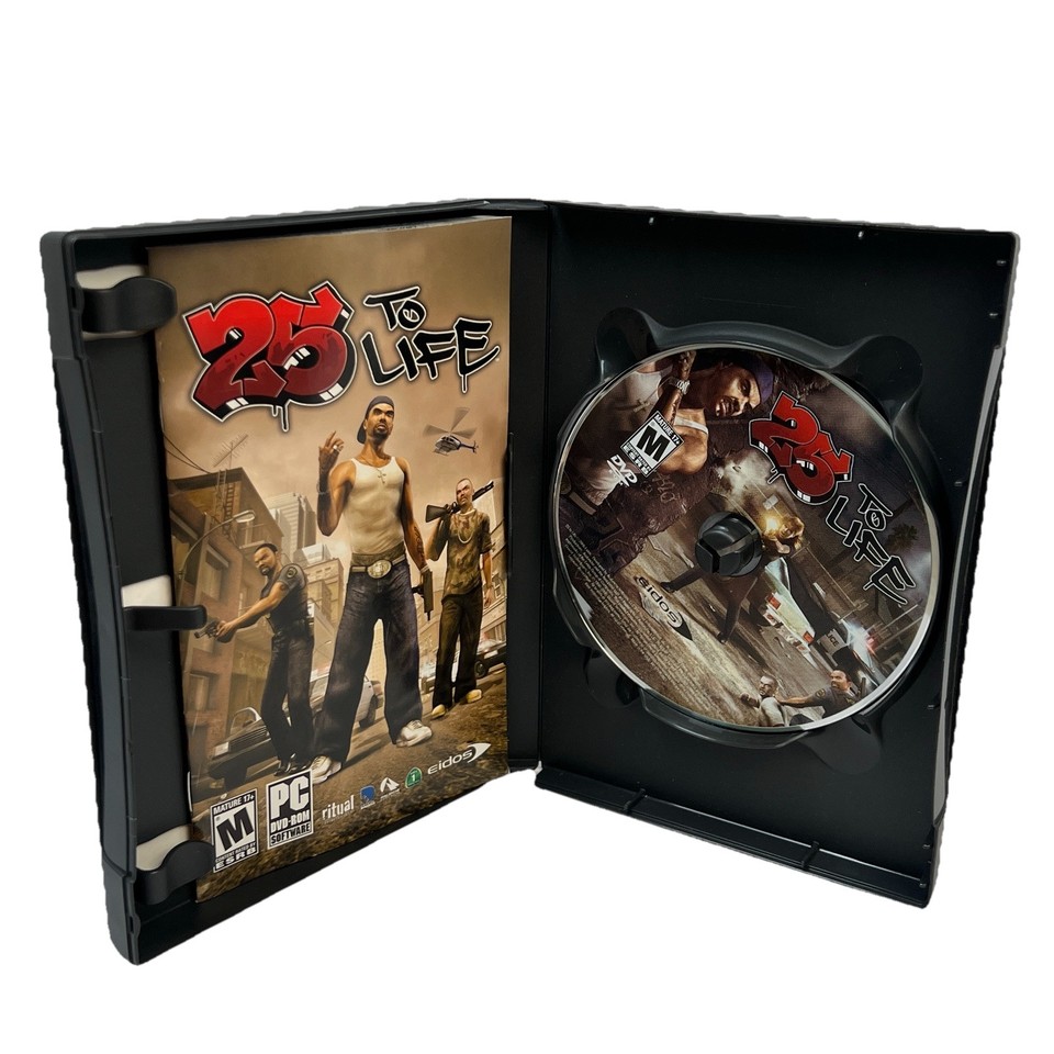 25 to Life PC, 2006 Computer Game CIB Good Working Condition CD ...