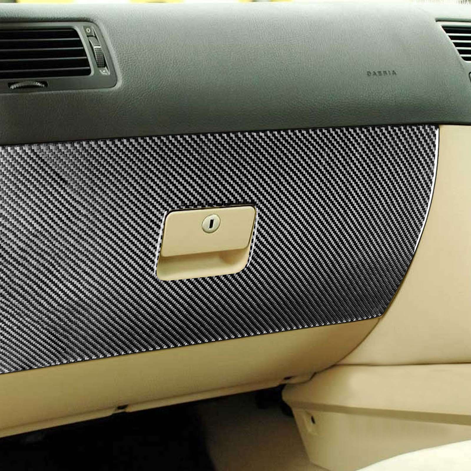 Carbon Fiber Black Glove Box Panel Cover Trim For VW Golf 4 MK4 1999 ...