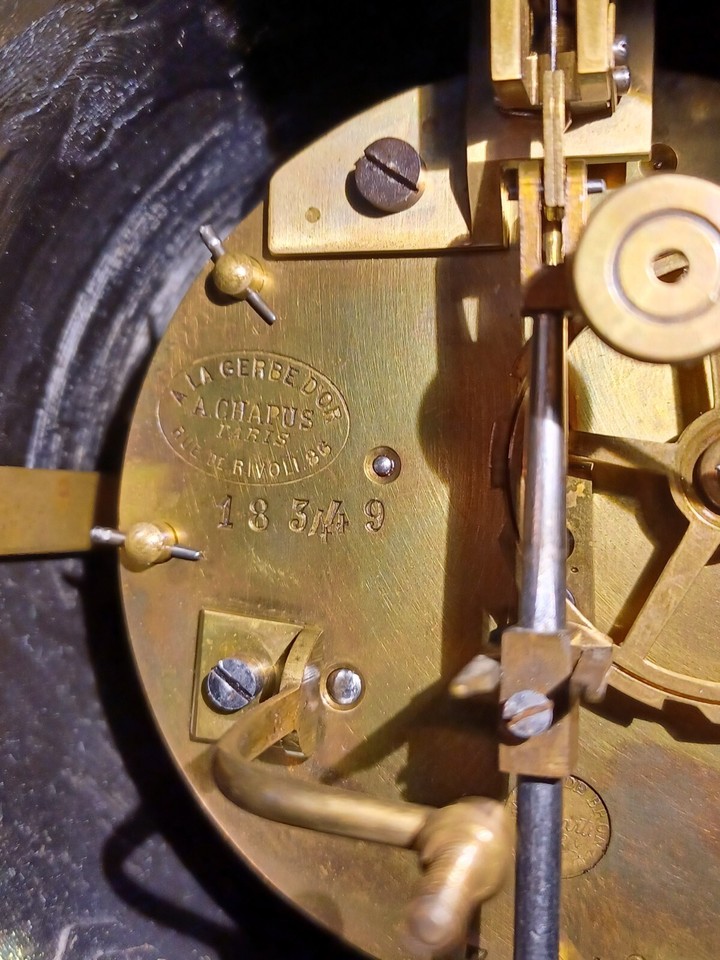 Antique FRENCH Neo-Classical Clock by S Marti: RARE Ellicott Pendulum ...