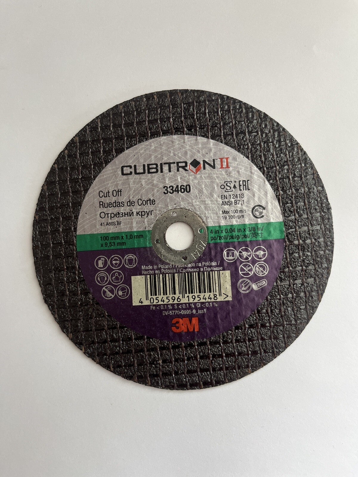 3M 33460 Cubitron II Cut-Off Wheels, LOT of 10 with special offer | eBay
