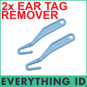 2 X LEADER EAR TAG REMOVER - NLIS CATTLE TAG REMOVAL KNIFE AND BALE ...
