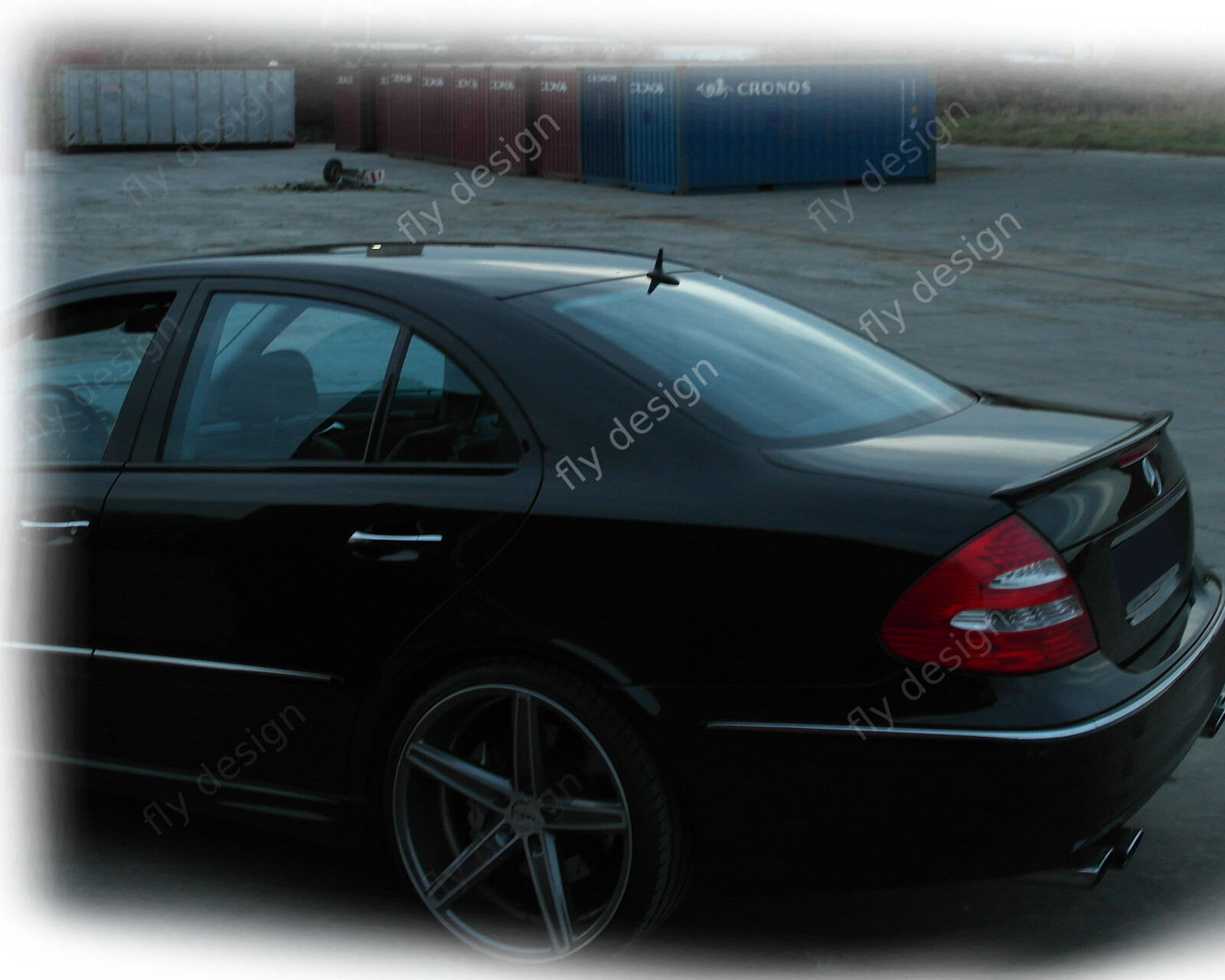 Passend für MERCEDES W211 Lack ObsidianSCHWARZ 197 Tuning Bodykit ...
