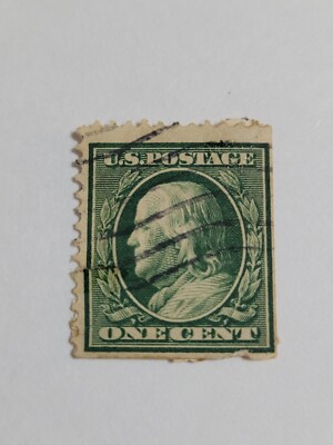 BEN FRANKLIN VINTAGE 1908 ONE CENT STAMP EXTREMELY RARE -USED | eBay
