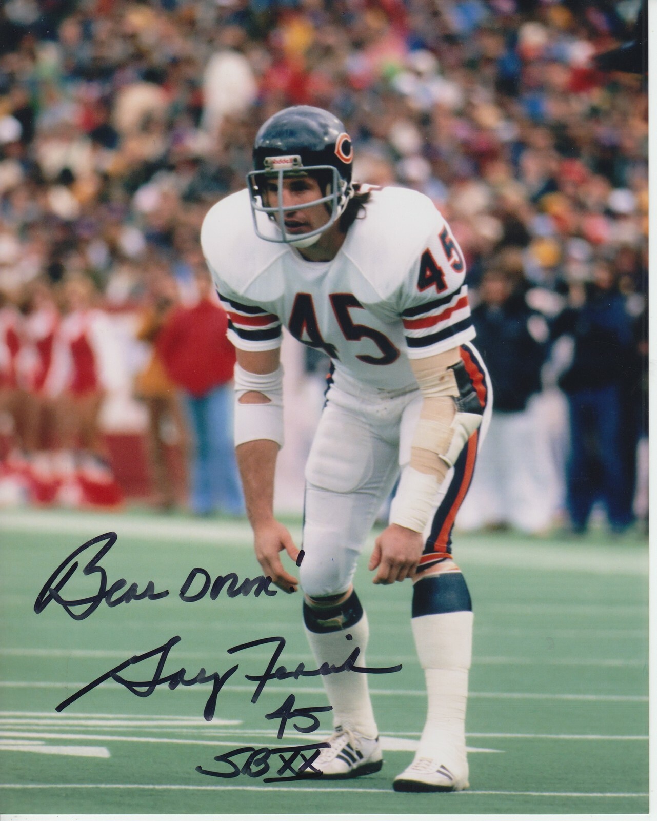 Gary Fencik W/ SB45 Inscription #1 8x10 Signed Photo w/ COA Chicago ...