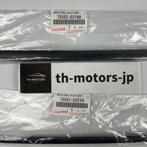 TOYOTA Genuine 2012-2021 Prius C Roof Molding LH RH 75552-52190 75551 ...