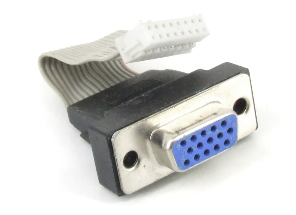 Hd-15 VGA to JST 16-Pin 2x8P Internal Ribbon Flat Cable Extension | eBay
