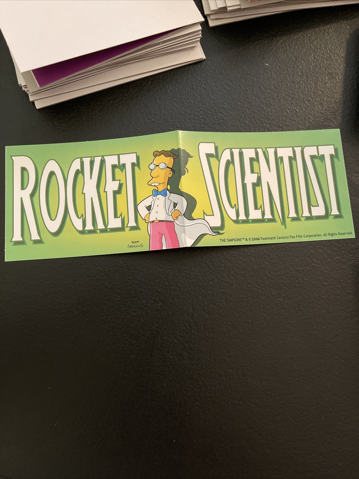 8" The Simpsons Rocket Scientist Bumper Sticker Decal 2006 Official | eBay