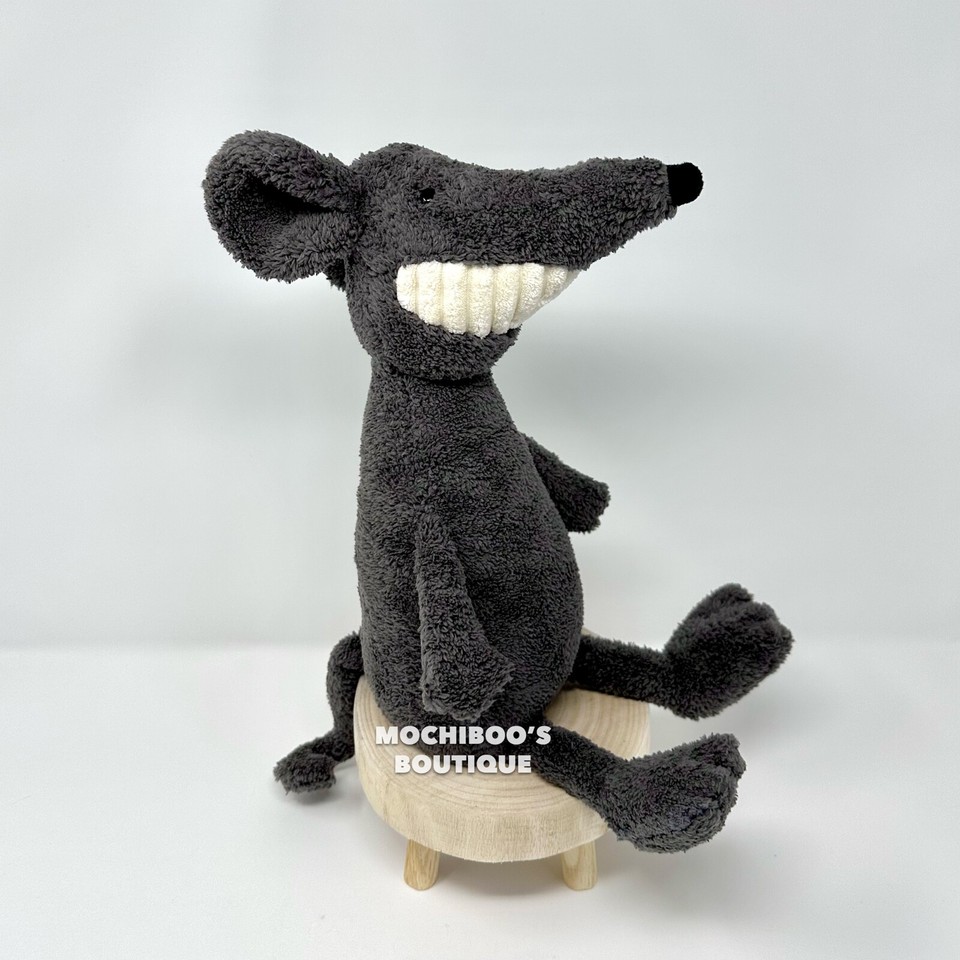 NWT Jellycat TOOTHY RAT Soft Plush Toy RETIRED Rare & Hard to Find FAST ...