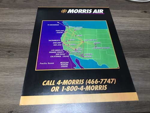 Morris Air Route Map No Date | eBay