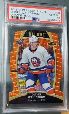 Oliver Wahlstrom RC 2019 UD ALLURE #98 ORANGE SLICE 86/199 GEM MINT PSA ...