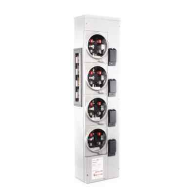 GE 4 Gang Meter Stack TMPR8412R Ringless New In Box | eBay