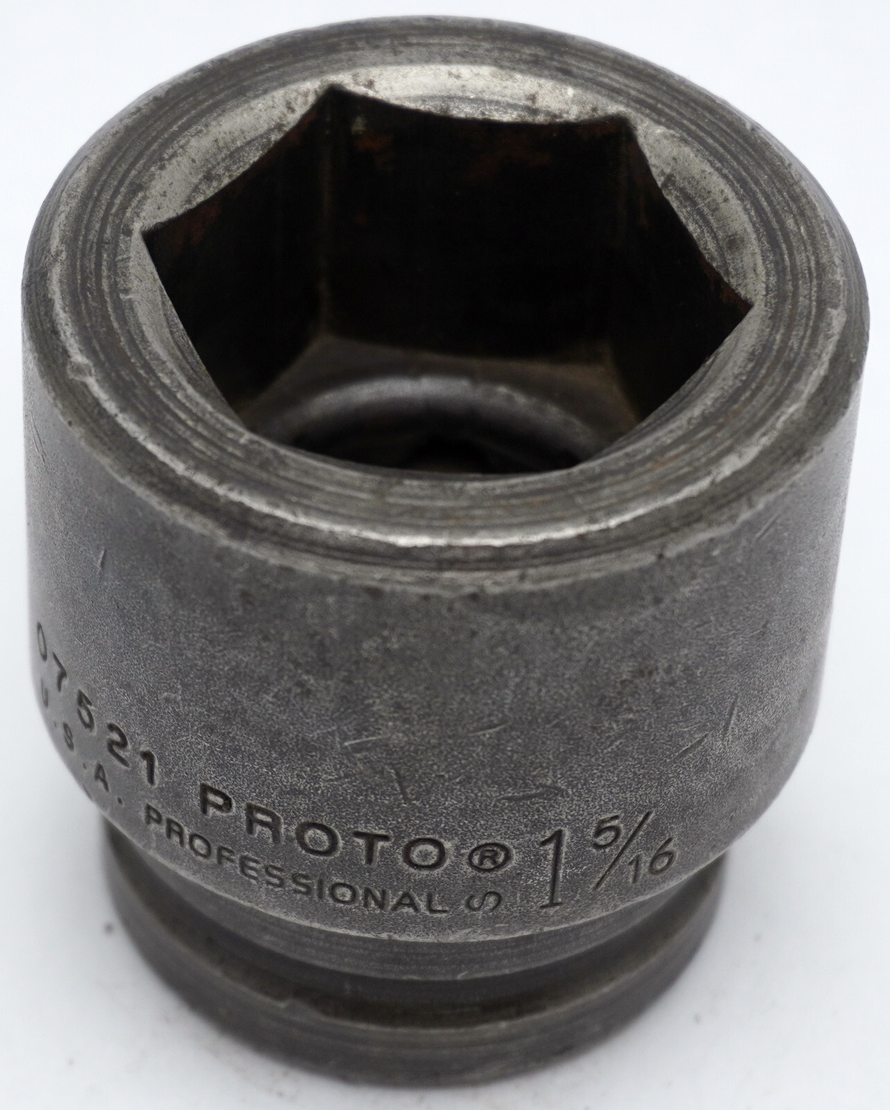PROTO 07521 - 1-5/16" - 3/4" Drive - 6 Point - Standard Impact Socket ...
