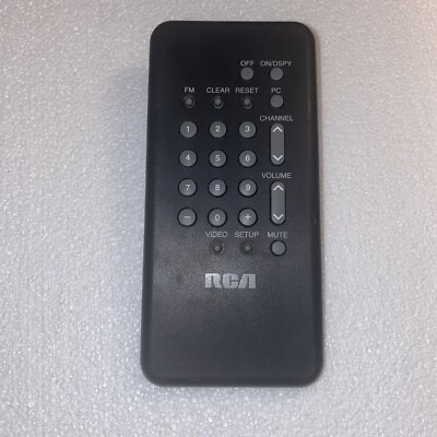 RCA Remote Control Vintage Black With Grey Press Buttons 8R18007A | eBay