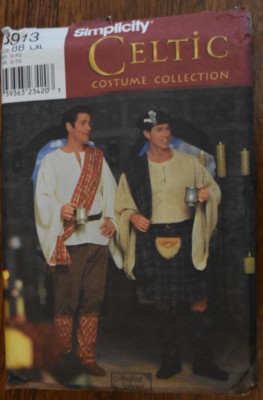 Simplicity Celtic Costume Collection Pattern 8913 Men's Size L XL Uncut ...