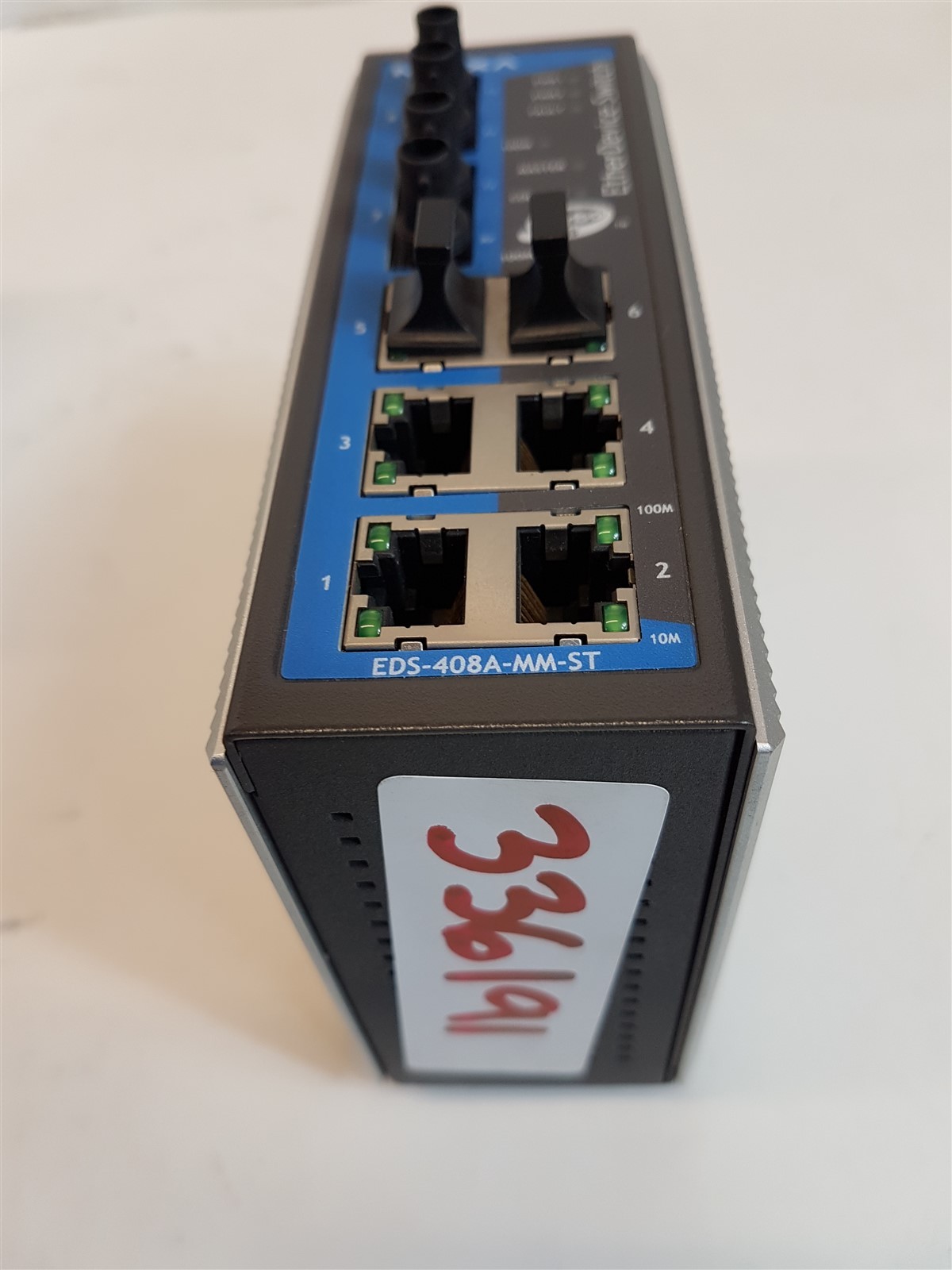 Moxa EDS-408A-MM-ST Rev-1.1 EtherDevice Switch 6-port In: 12-45VDC ...