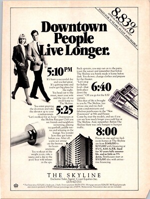1980s • THE SKYLINE Downtown print ad • 1983 advertisement ADS.10 | eBay