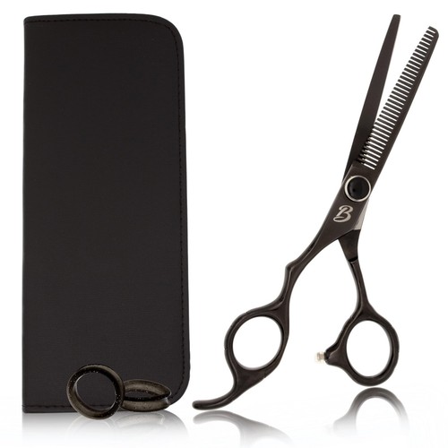 Left Handed Thinning Shears For Hair Cutting 35 Tooth 6 inches | Black ...