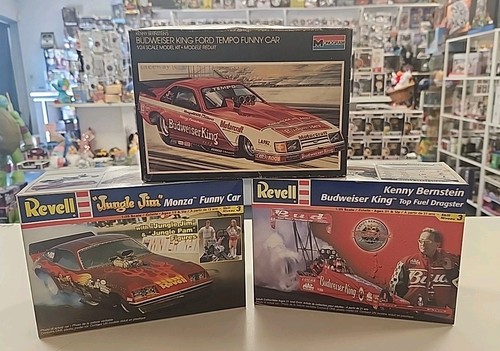 3 Used Model Kits Revell Jungle Jim Monogram Kenny Bernstein "As Is ...