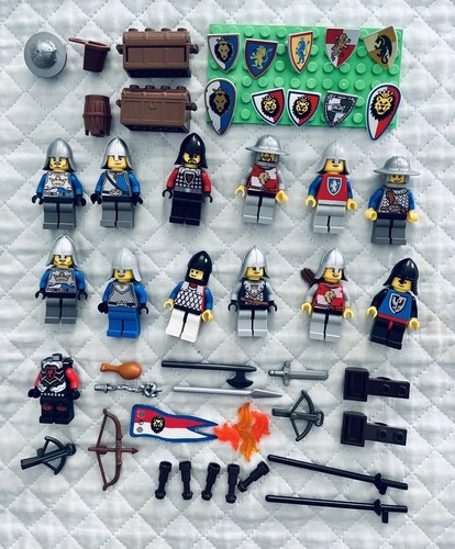 Lego 50 Pc. Lot Castle Minifigures Knights Kingdom Accessories Shields ...