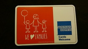 Amex American Express -WE 💘 FAMILIES- Store Business Window Decal | eBay