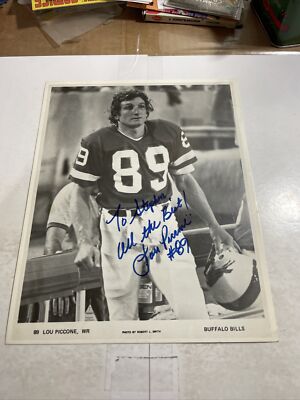 Photo NFL New York Jets Lou Piccone -Autographed Not authenticated. | eBay