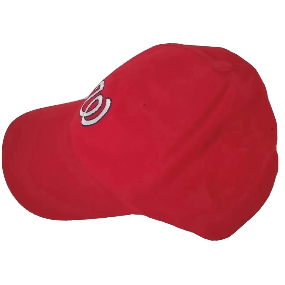 Washington Nationals W Logo MLB Baseball Cotton Hat Genuine Red Strap ...