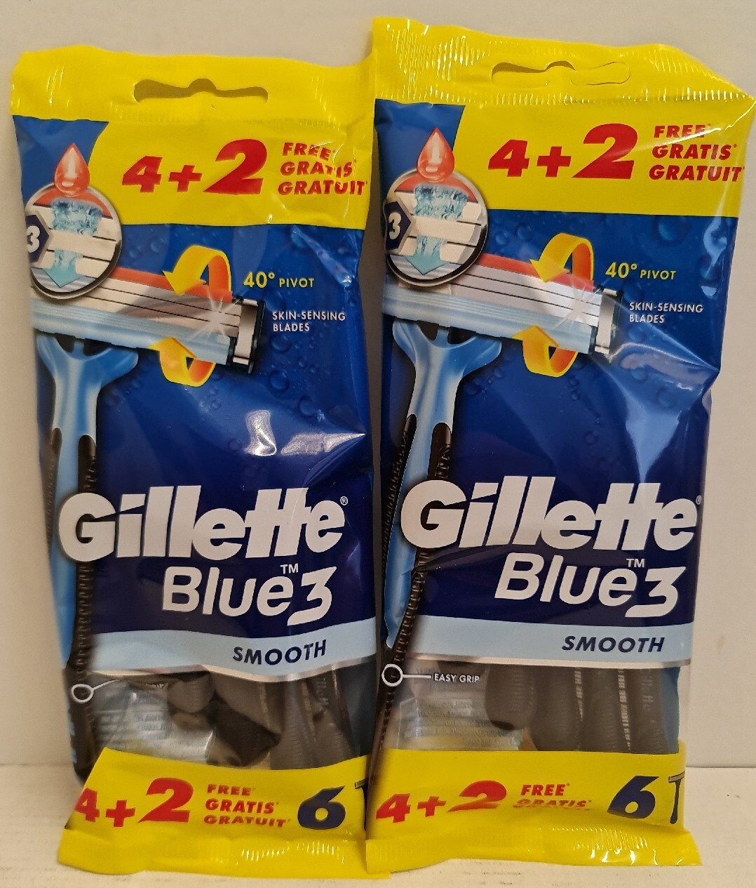 Gillette - sensor 3 / blue 3 comfort/smooth 12 pack | eBay UK