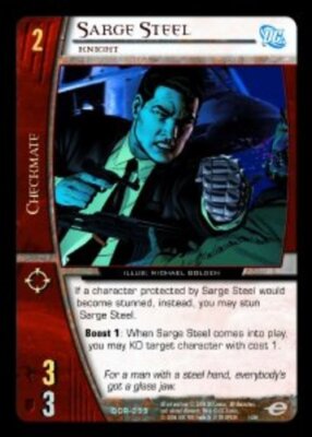 VS System: Sarge Steel, Knight - Foil [Played] DC Infinite Crisis TCG ...
