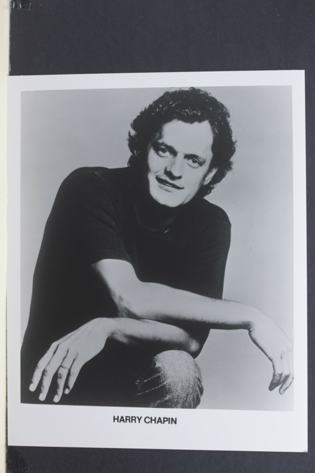 Harry Chapin Singer Headshot Portrait Promo 8x10" Photo Pre-2012 FOGGED ...