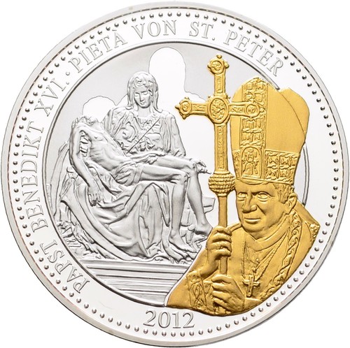 Medaille Papst Benedikt XVI. St. Peter 2012 40 mm/ 28,4 g Original #FGX ...