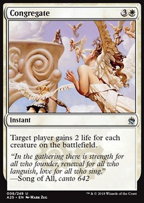 MRM ENGLISH FOIL Congrgate MTG magic M25 | eBay