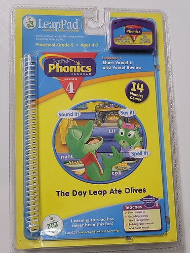 Leap Frog LeapPad "The Day Leap Ate Olives" Phonics Lesson 4 - U Vowel ...