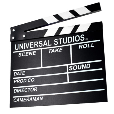 Wooden Director Scene Clapperboard TV Movie Clapper Board Film Cut Prop ...