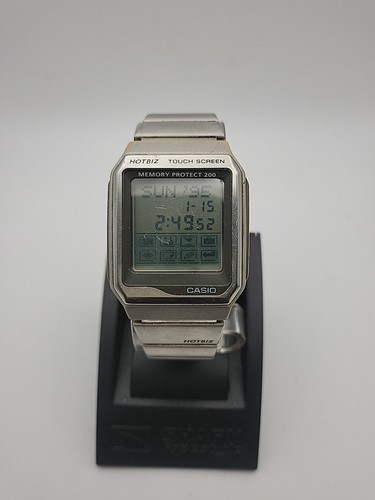 Vintage Casio VDB-2000 Hotbiz Touch Screen Memory Protect Watch Fresh ...