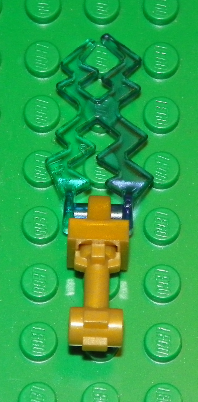 LEGO Ninjago - Wizard Staff Short - Pearl Gold / Trans-Light Blue | eBay