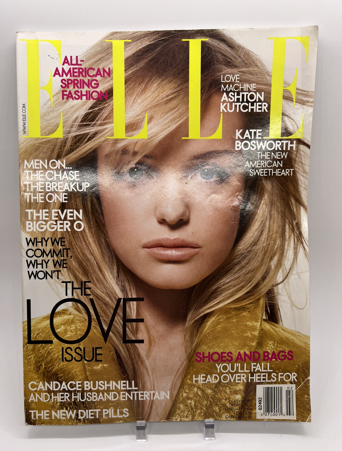 ELLE Magazine February 2004 Kate Bosworth Candice Bushnell Ashton ...