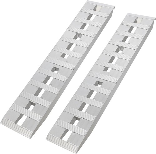 2 Pcs Aluminum Ramps 6000 Lbs Loading Ramps Trailers Ramp for Pickup ...
