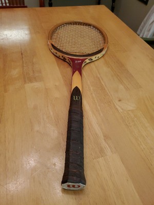 Vintage Wooden Wilson Tennis Racquet Autograph Butch Buchholz Strata ...
